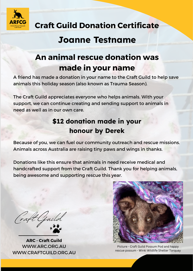 Make a gift donation to save animals