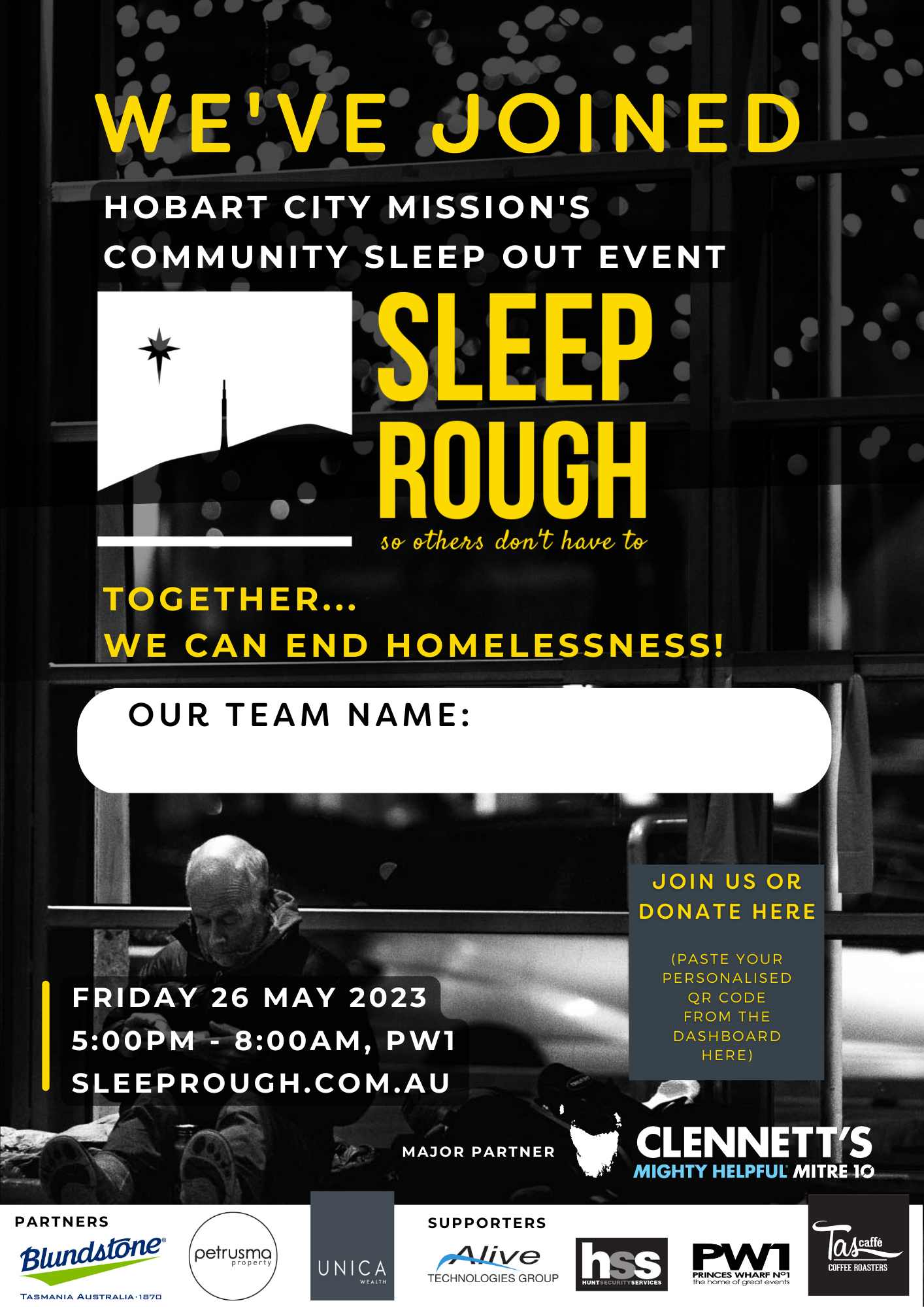 Fundraising - Sleep Rough 24