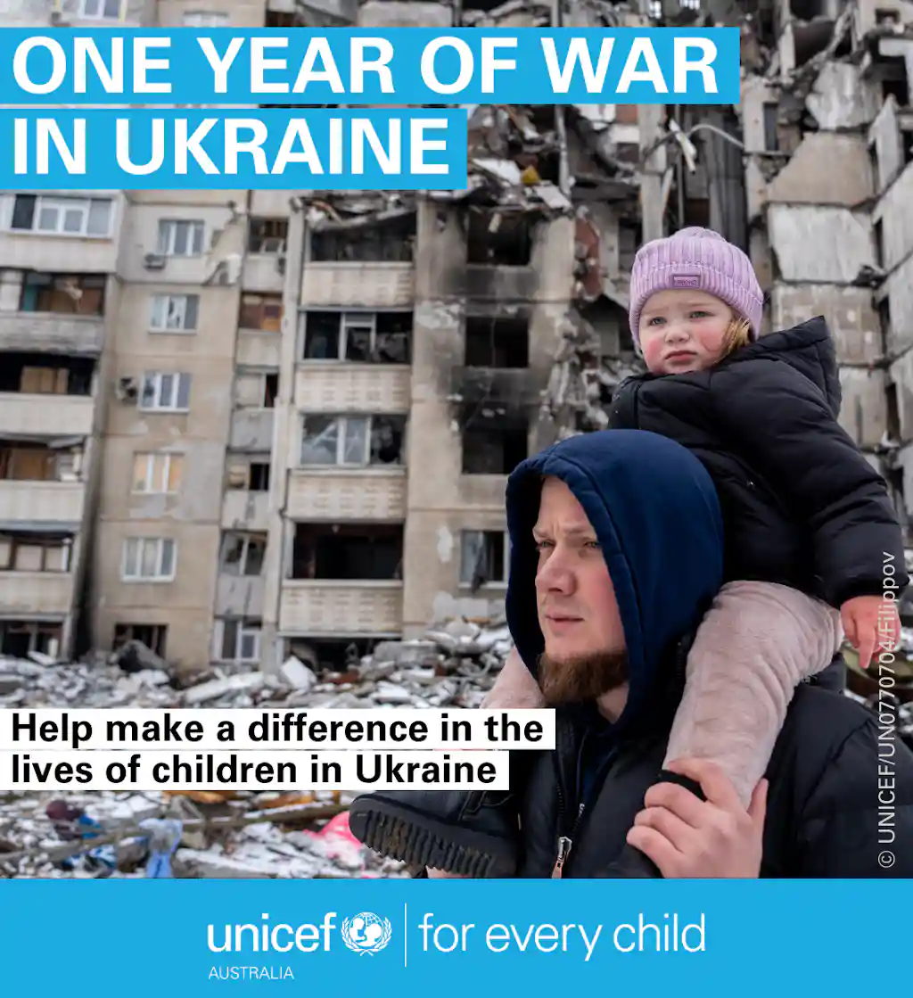Fundraise for children in Ukraine | UNICEF Australia