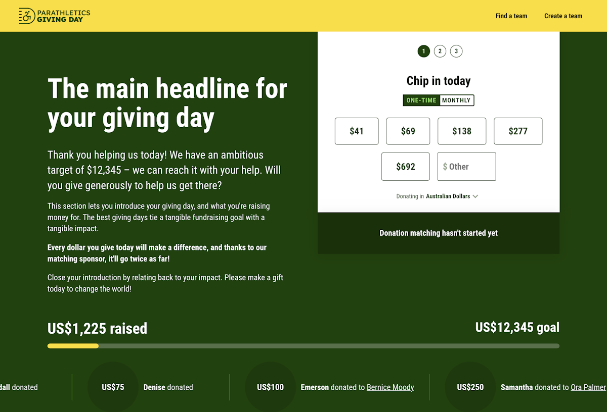 Templates | Raisely: Top Rated Fundraising Platform for Charities and ...